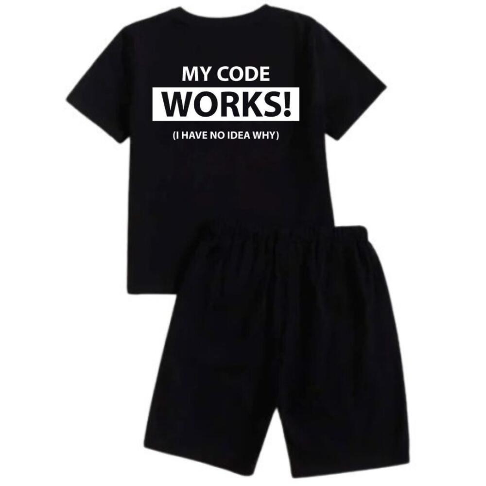 Buy My Code Works Short Tracksuit Online - Sasta.PK