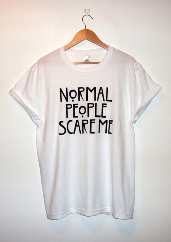 Buy Normal People Scare Me T-Shirts Online - Sasta.PK