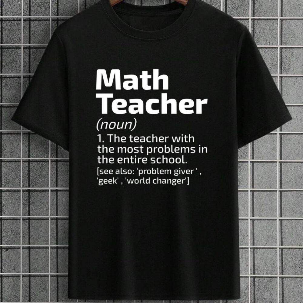 Buy Math Teacher Definition T-Shirt Online - Sasta.PK